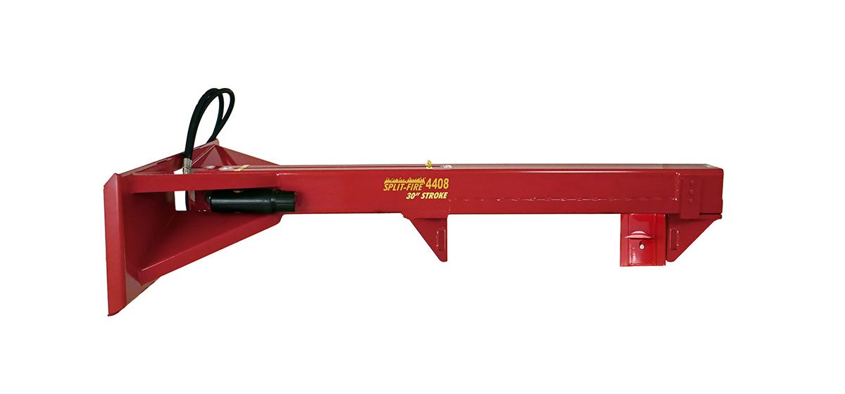4408 32 Ton Inverted Skidsteer Log Splitter With 4-Way Wedge